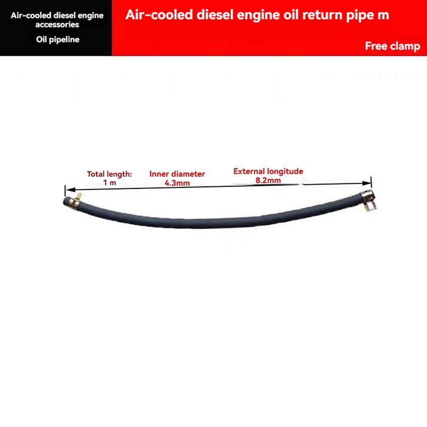 Air-cooled Diesel Engine Oil Piping Supply and Return Oil Pipes Rubber ...