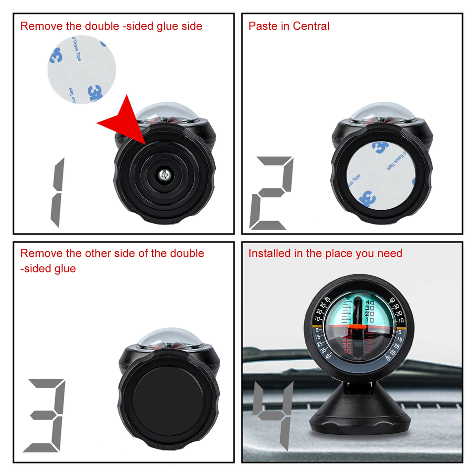 4 Wheel Drive 4X4 4WD Inclinometer Clinometer Tilt Angle Meter Slope ...
