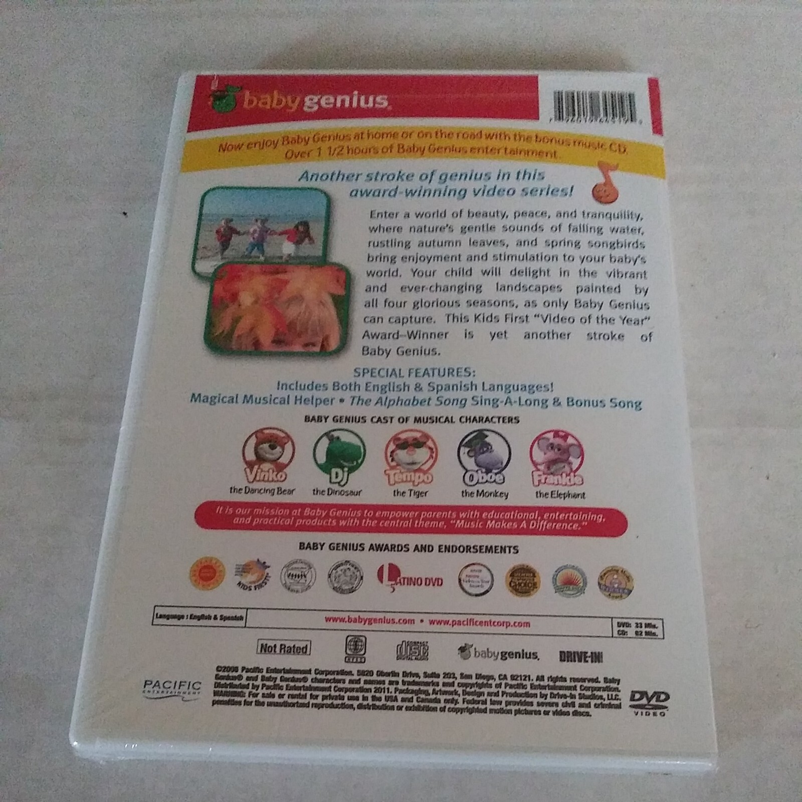 BABY GENIUS THE FOUR SEASONS New Sealed DVD + CD Classical Music for ...