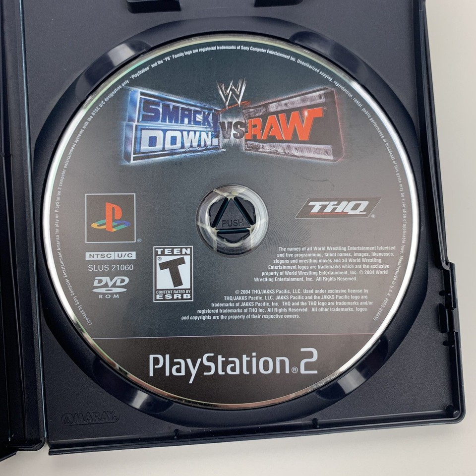 PlayStation 2 PS2 Game Lot WWE Smack Down Vs Raw & SmackDown Shut Your ...
