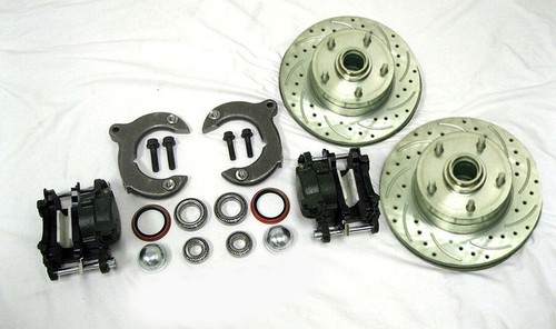 Mustang II 2 Front Disc Brake Kit with 11" Slotted Chevy Rotors + No ...