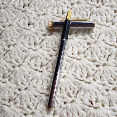 Vtg Senator Fountain Pen Silver w/ Gold Trim Made in West Germany | eBay