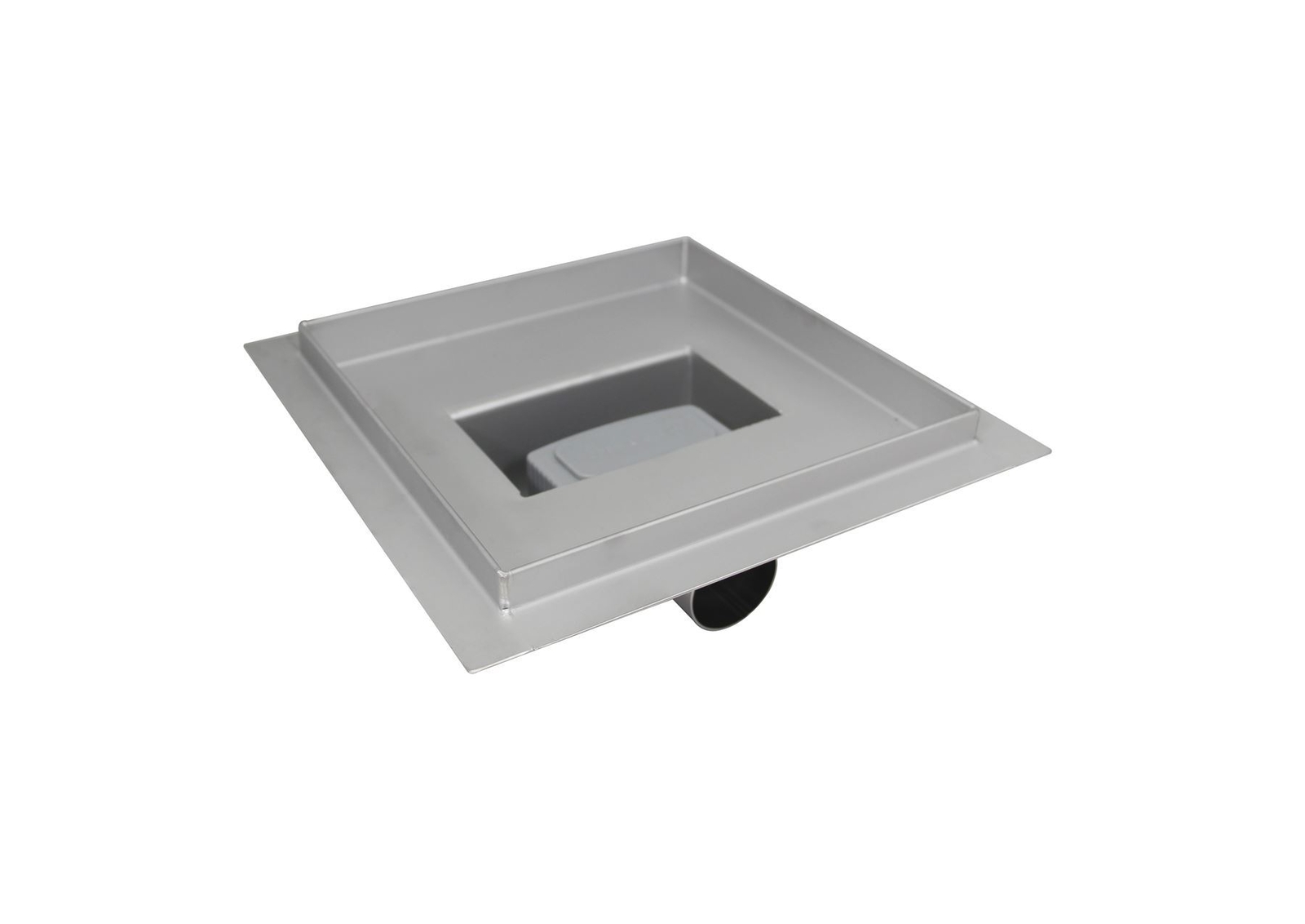 Wetroom Shower Drain Channel Trap Gully150mm Square Stainless Steel (#9 ...