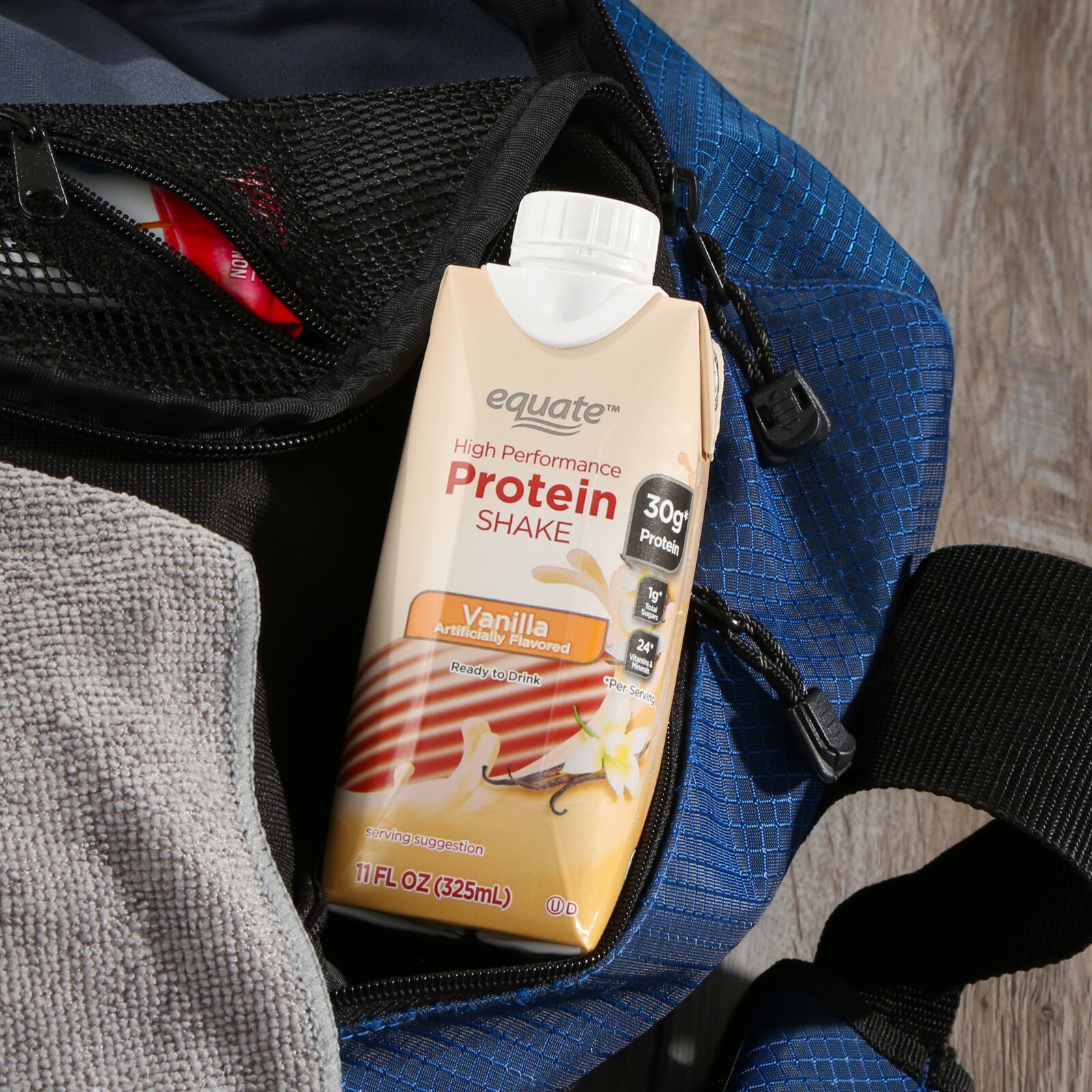 2 PACK Equate High Performance Protein Shake, Vanilla, 11 fl oz, 24 Ct ...