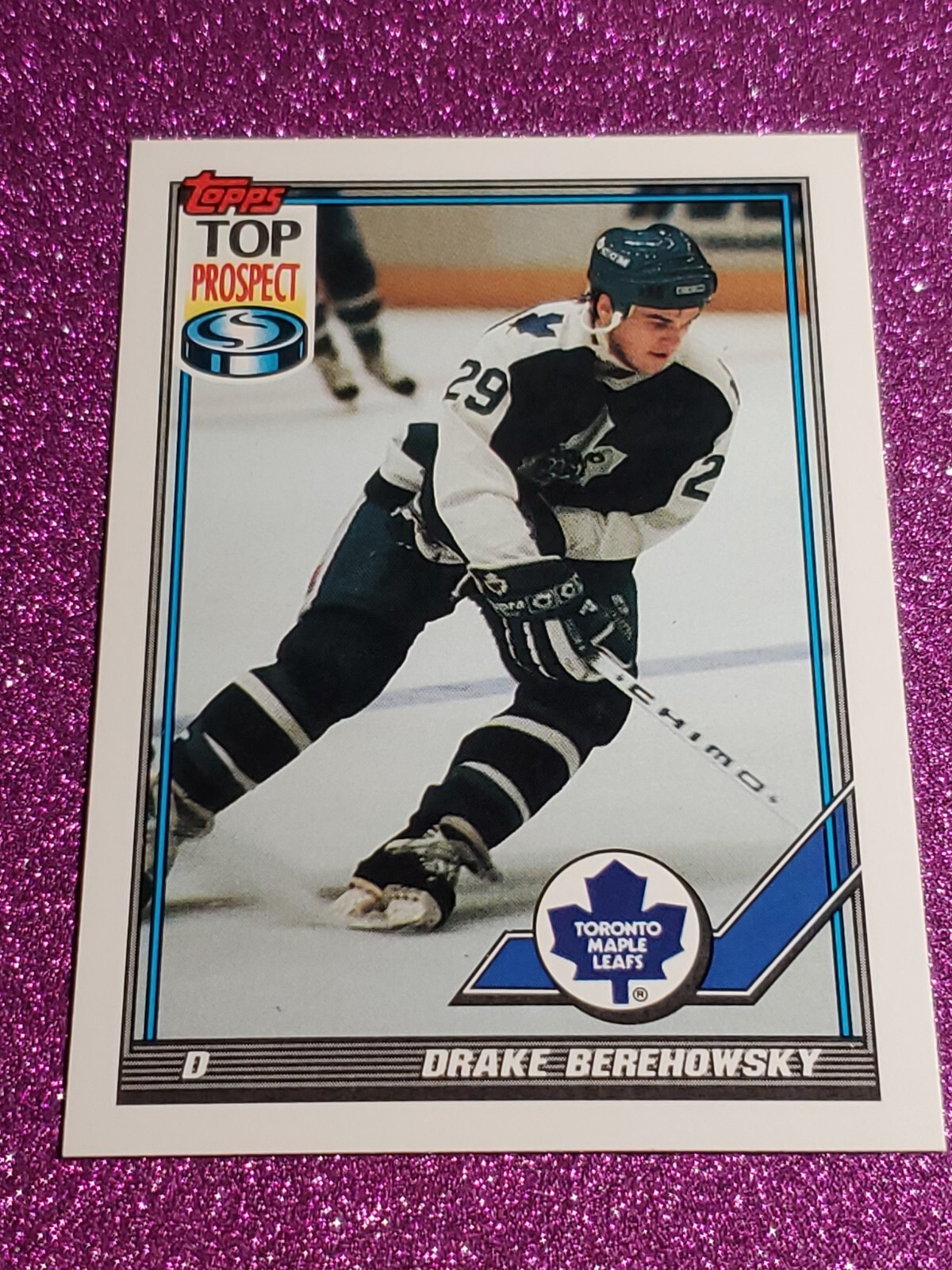 1991-92 Topps Maple Leafs Hockey Card #70 Drake Berehowsky RC Rookie | eBay