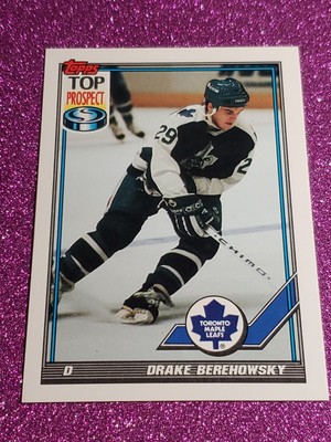 1991-92 Topps Maple Leafs Hockey Card #70 Drake Berehowsky RC Rookie | eBay