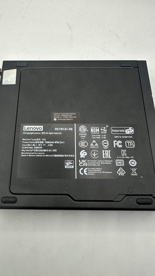 Lenovo ThinkCentre M70q Gen3,Tiny PC,Intel Core i5-12400T, 512GB SSD ...