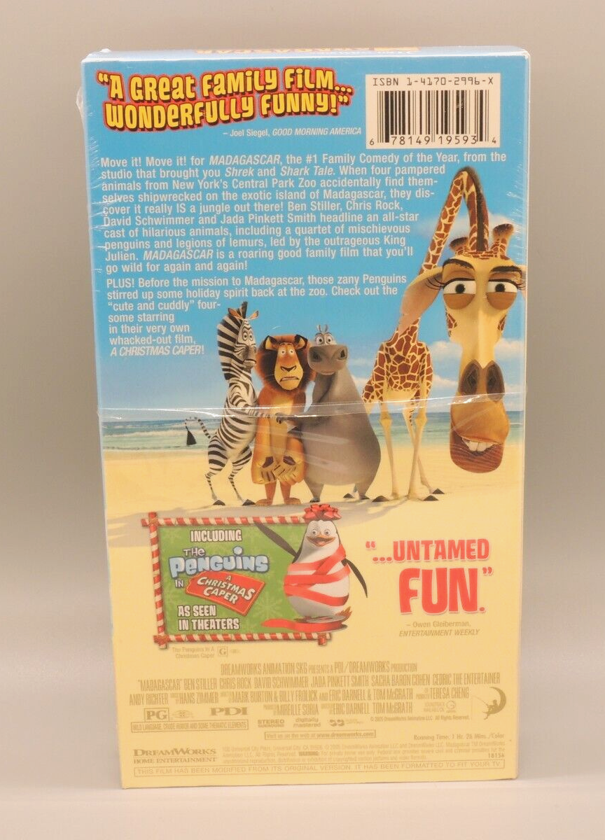 Madagascar (VHS, 2005) for sale online | eBay
