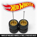 1/64 Scale 10 SPOKE MUSCLE Real Riderz Wheels and Tires Set for Hot ...