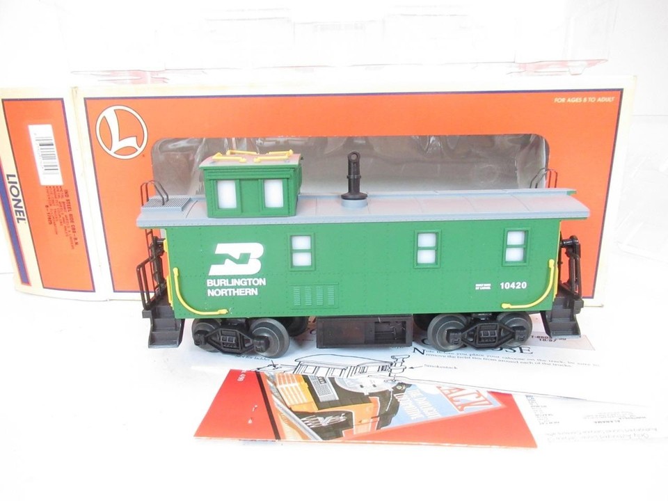 LIONEL - 17625 BURLINGTON NORTHERN STEEL SIDED CABOOSE - 0/027 - LN ...