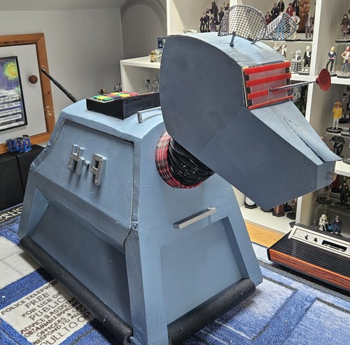 Doctor Who full size K9 replica, wood, light up control panel and eye ...