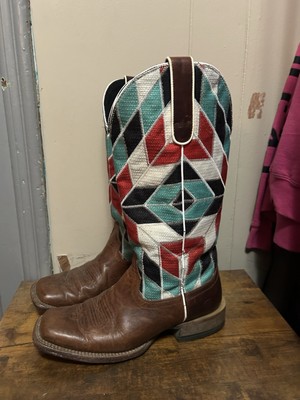 Aztec Print Ariat Boots Size 9 Women’s | eBay