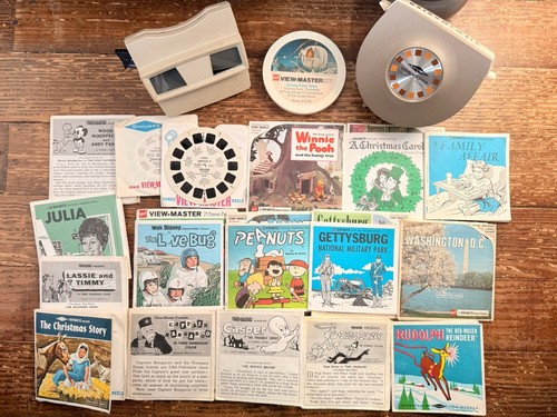 View Master Reels & Viewers Lot Of Vintage Sawyer Disney Casper Peanuts ...