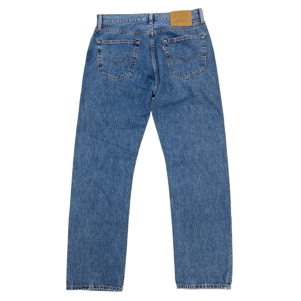 Levi's 505 Regular Fit Selvedge Denim Jeans Size 32 x 30 100% Cotton ...