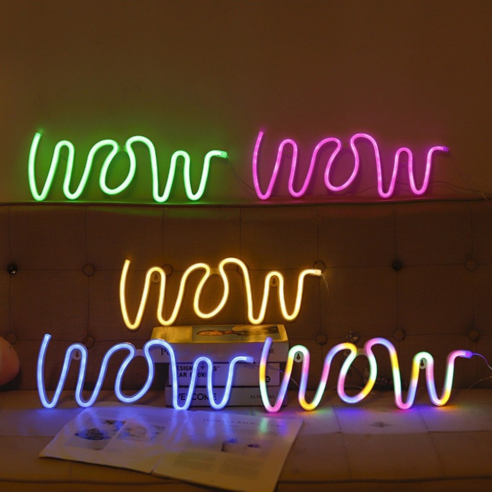 Led Word Light Sign Valentines Day Party Decorations Football Bedroom ...
