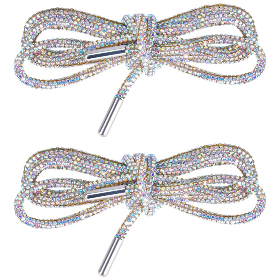 2PCS Glitter Shoe Laces Rope, Glitter Rope, Rhinestone Glitter Strings ...