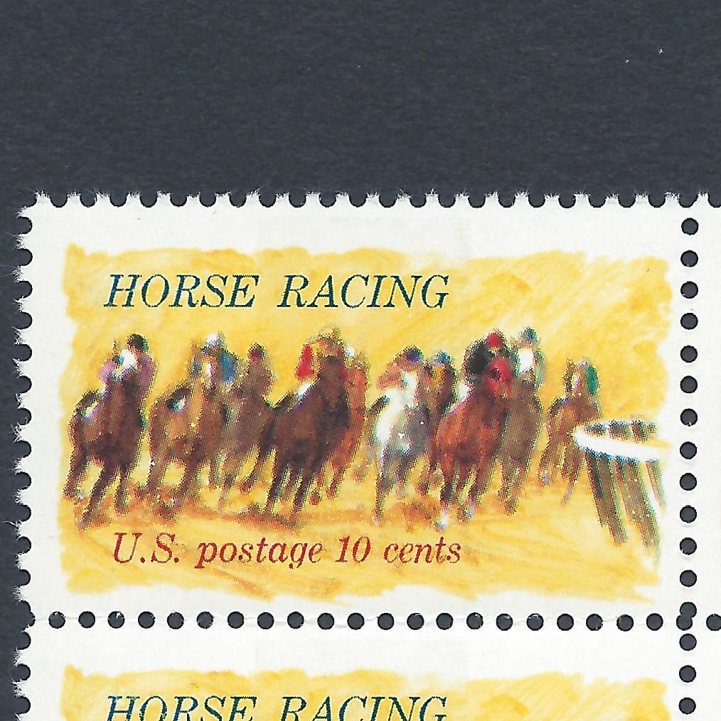 Horse Racing - 100th Kentucky Derby Vintage Mint Set of 4 Stamps 51 ...