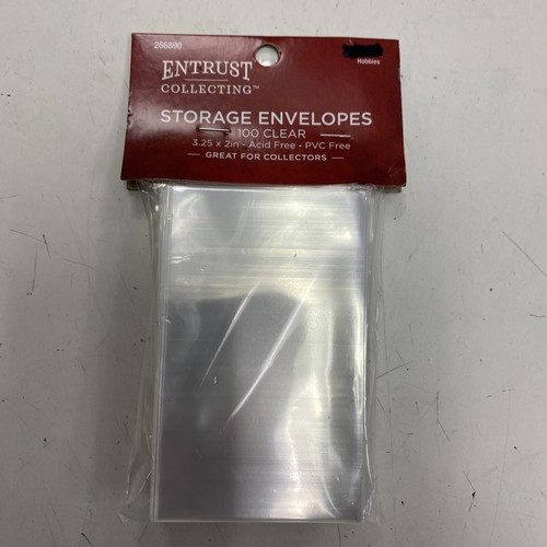 Entrust Collecting 100 Clear Storage Envelopes 3.25 X 2in Free Shipping ...