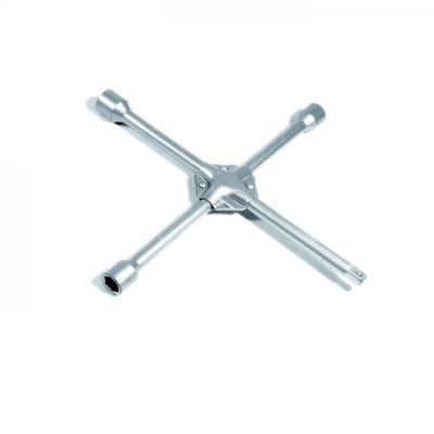 4 Way Wheel Brace Spanner with 1/2" Dr Socket End 17, 19, 21mm | eBay ...