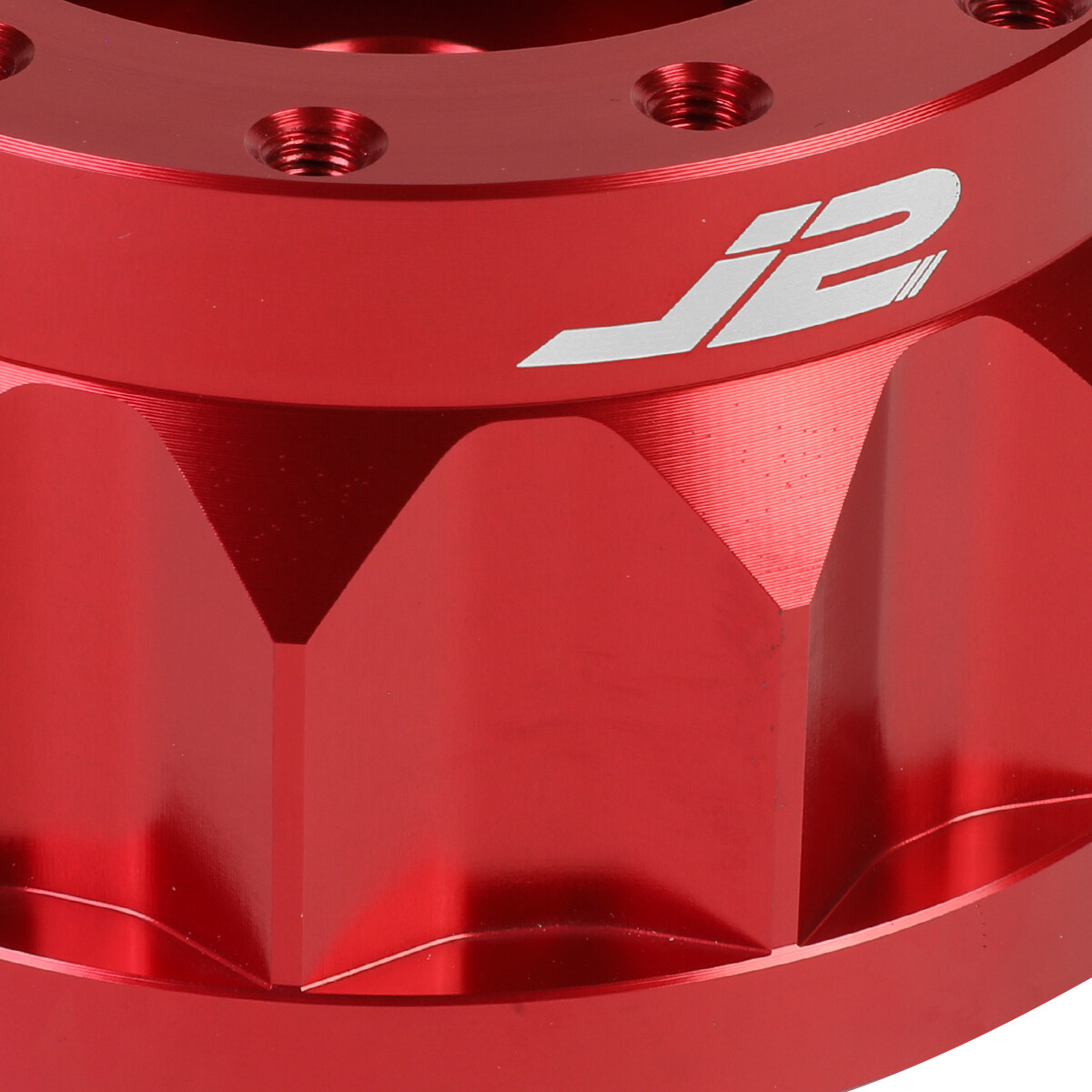 J2 FOR NISSAN SUV PICKUP 6 HOLES 2" H ANODIZED RED STEERING WHEEL HUB ...