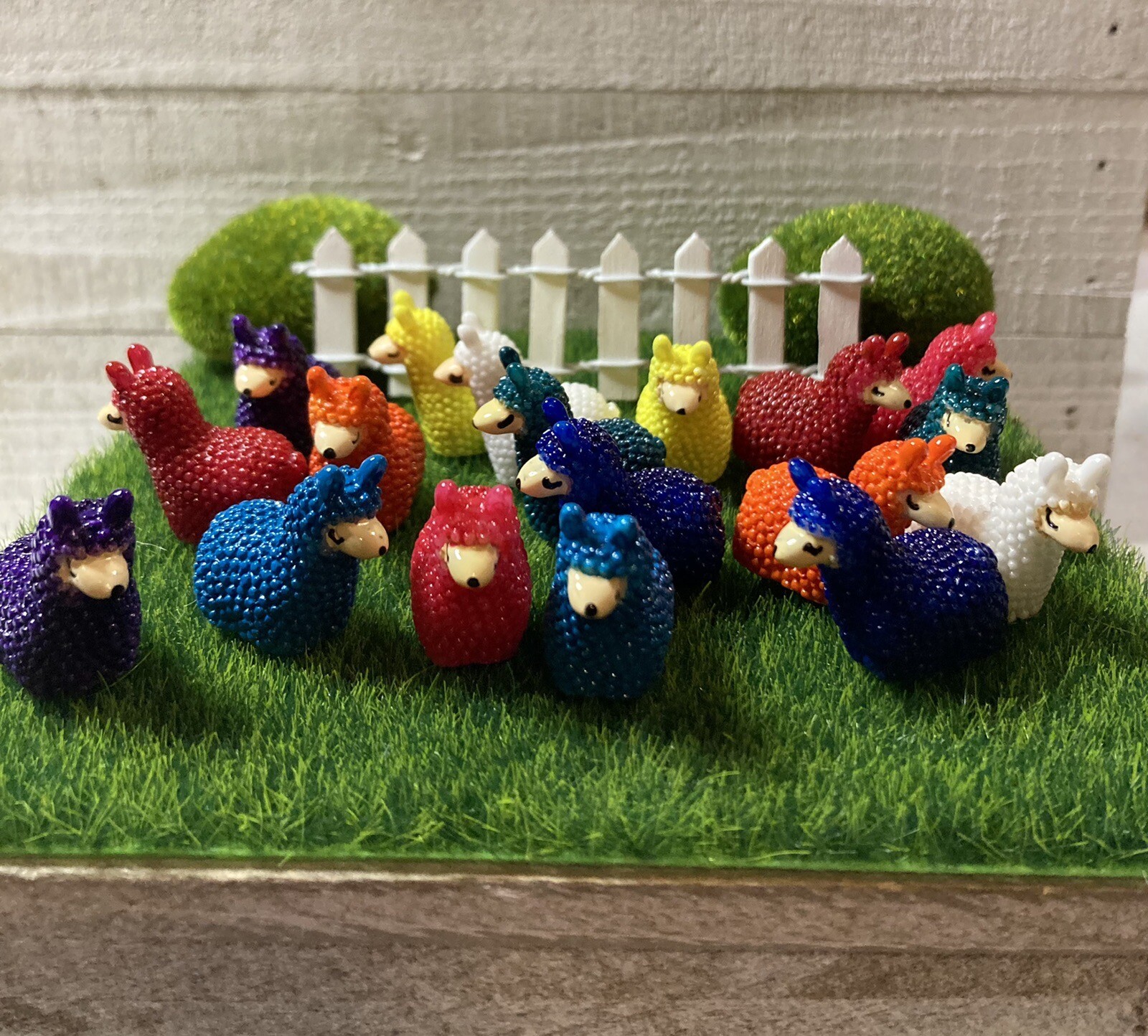 Miniature Set Of Llama/Alpaca Figurines/ Fairy Garden Accessories ...