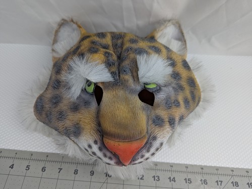 Halloween Leopard Cat Mask Latex Full Head | eBay