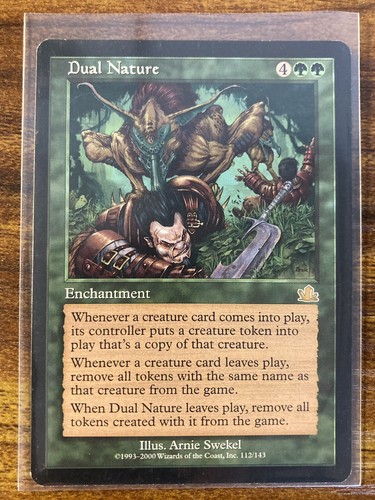 MTG DUAL NATURE Prophecy NM RARE Enchantment 2000 A. Swekel Artwork | eBay