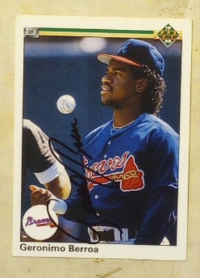 1990 Upper Deck #531 Geronimo Berroa autographed baseball card | eBay
