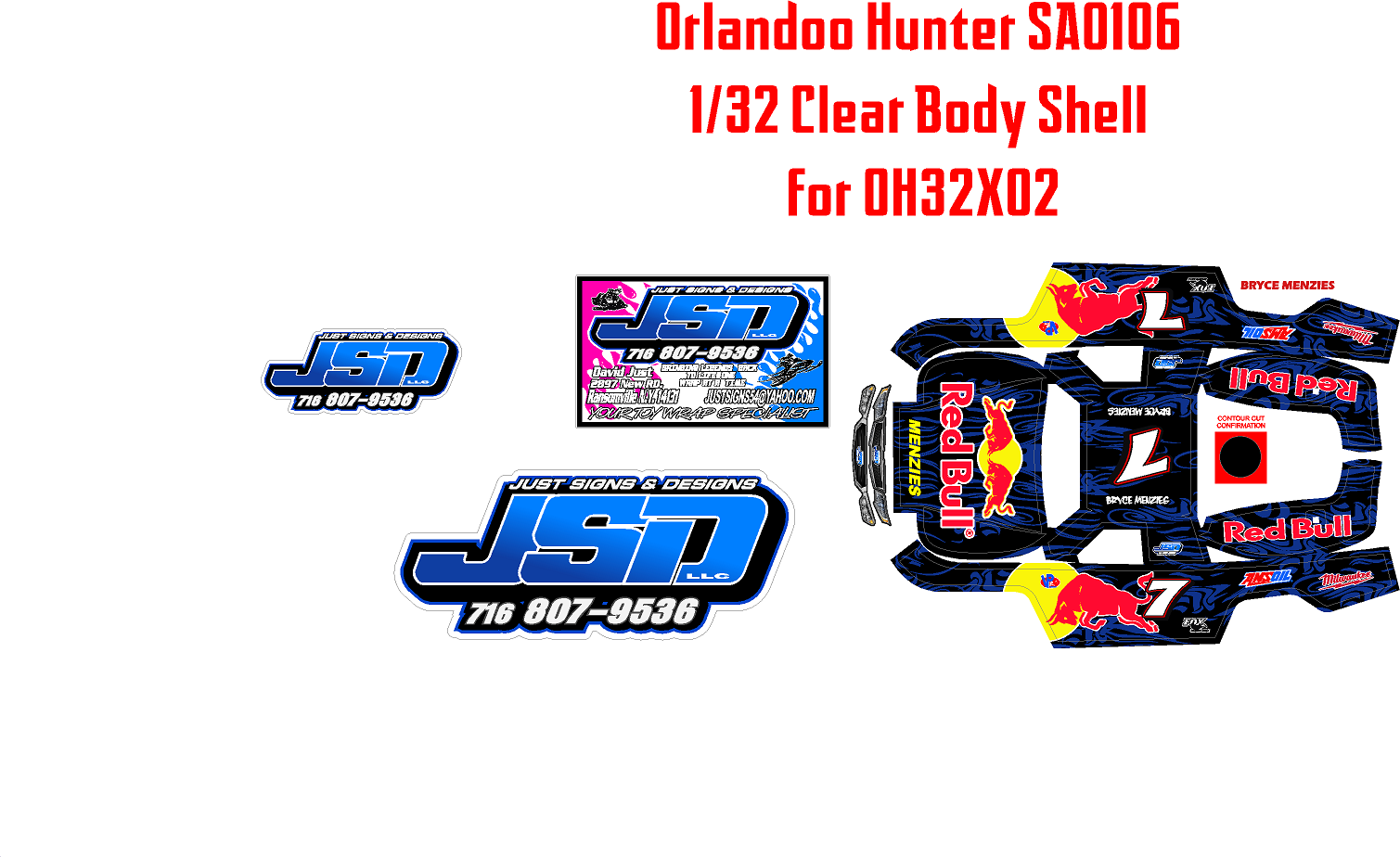 ORLANDO HUNTER OH32X02 1/32 4x2 Trophy Truck BMRD7 TRIBUTE WRAP | eBay