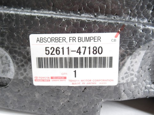 Genuine OEM Toyota 52611-47180 Front Bumper Energy Absorber 2017-22 ...