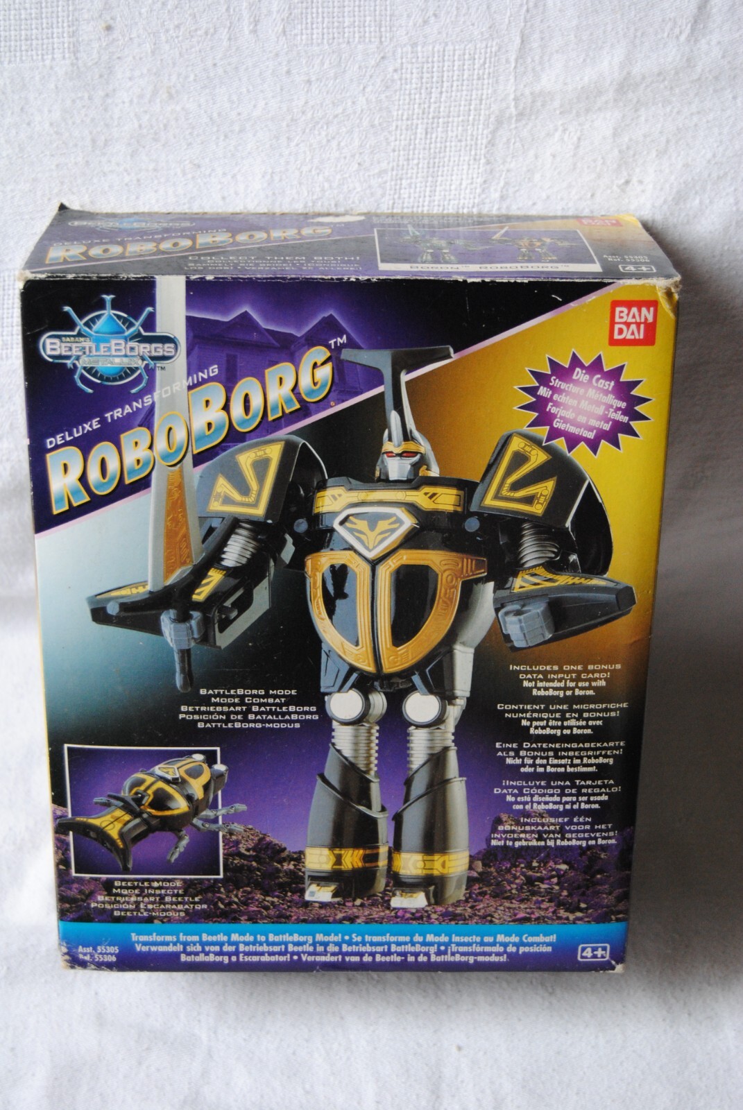 DELUXE TRANSFORMING ROBOBORG BANDAI MODE INSECTE REF 55306 BEETLBORGS ...