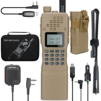 BAOFENG AR152 15W VHF-UHF MILITARY TACTICAL PORTABLE TWO WAY RADIO ...