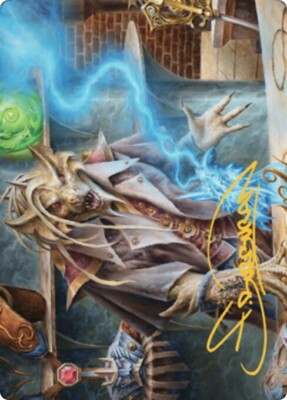 Gold Stamp Art Series RENARI, MERCHANT OF MARVELS mtg NM Baldurs Gate ...