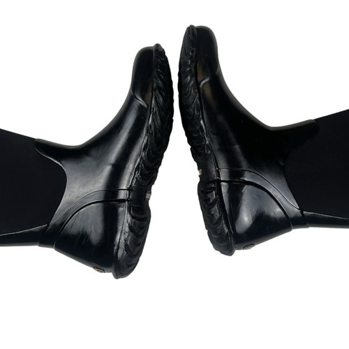 Bogs North Hampton Solid Shiny Black Pull-On Waterproof Boots Size 7 | eBay