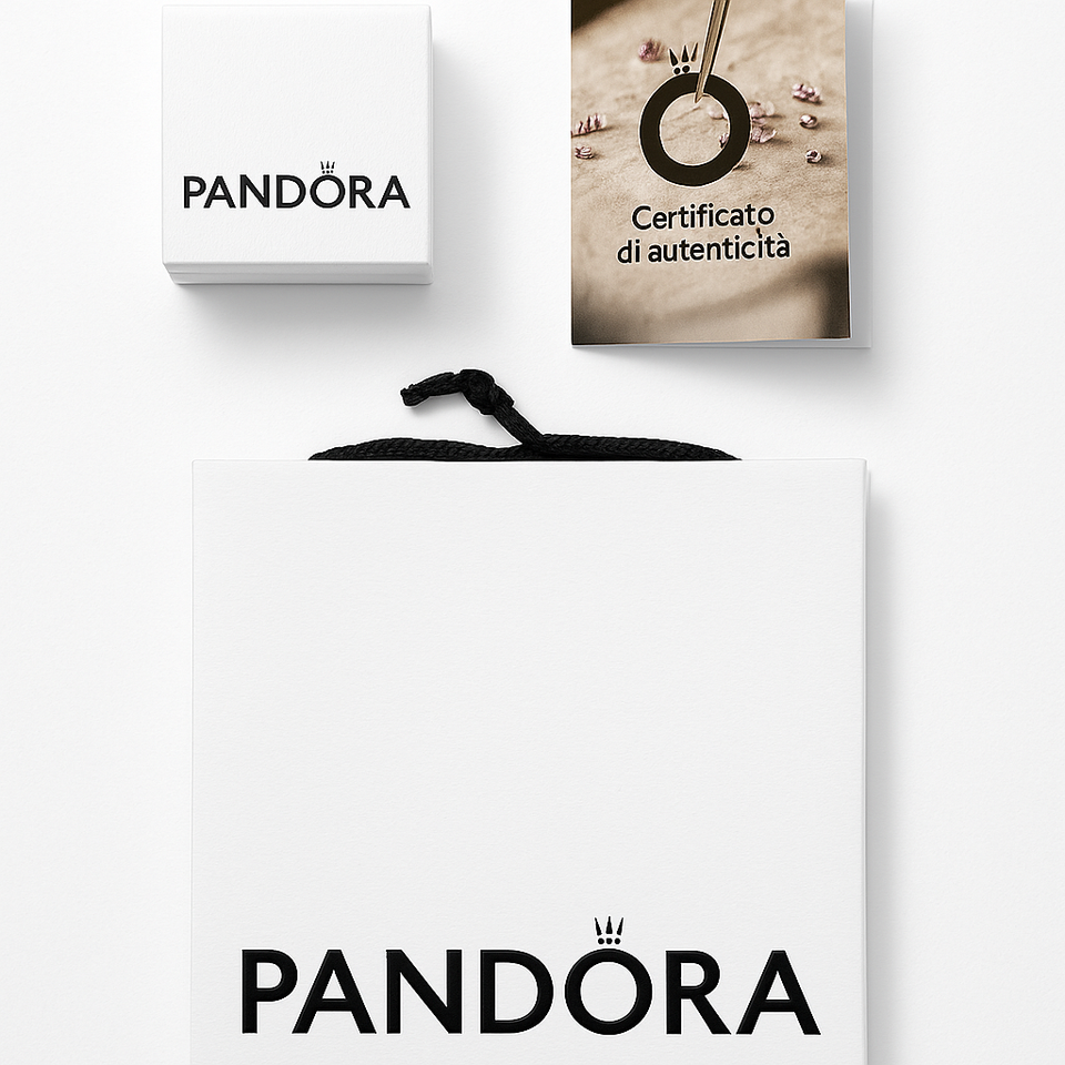 Pandora 783242c01 Bicolore Avvolto Cuore Mamma Rosa | eBay