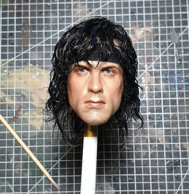 1/6 12 inch custom figure ; One-of-a-kind Rambo rooted hair custom | eBay