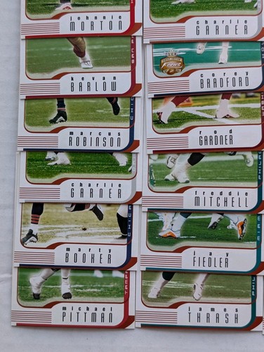 Lot of 19 NFL Cards - 2002 Fleer Focus Jersey Edition Football Partial ...