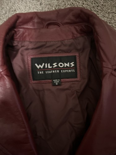 VTG Women’s Wilson Red Leather Jacket- Size Small Satin Lined | eBay