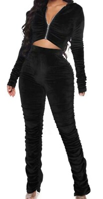 Velvet sets for women 2 piece | eBay