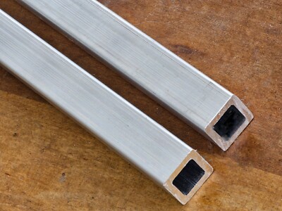 4ft square Aluminum Tubing 3/4" x 3/4" x 1/8" wall square corner 6063 ...