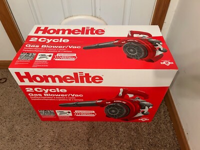 Brand New in Box Homelite 150 MPH 400 CFM 26cc Gas Handheld Blower ...