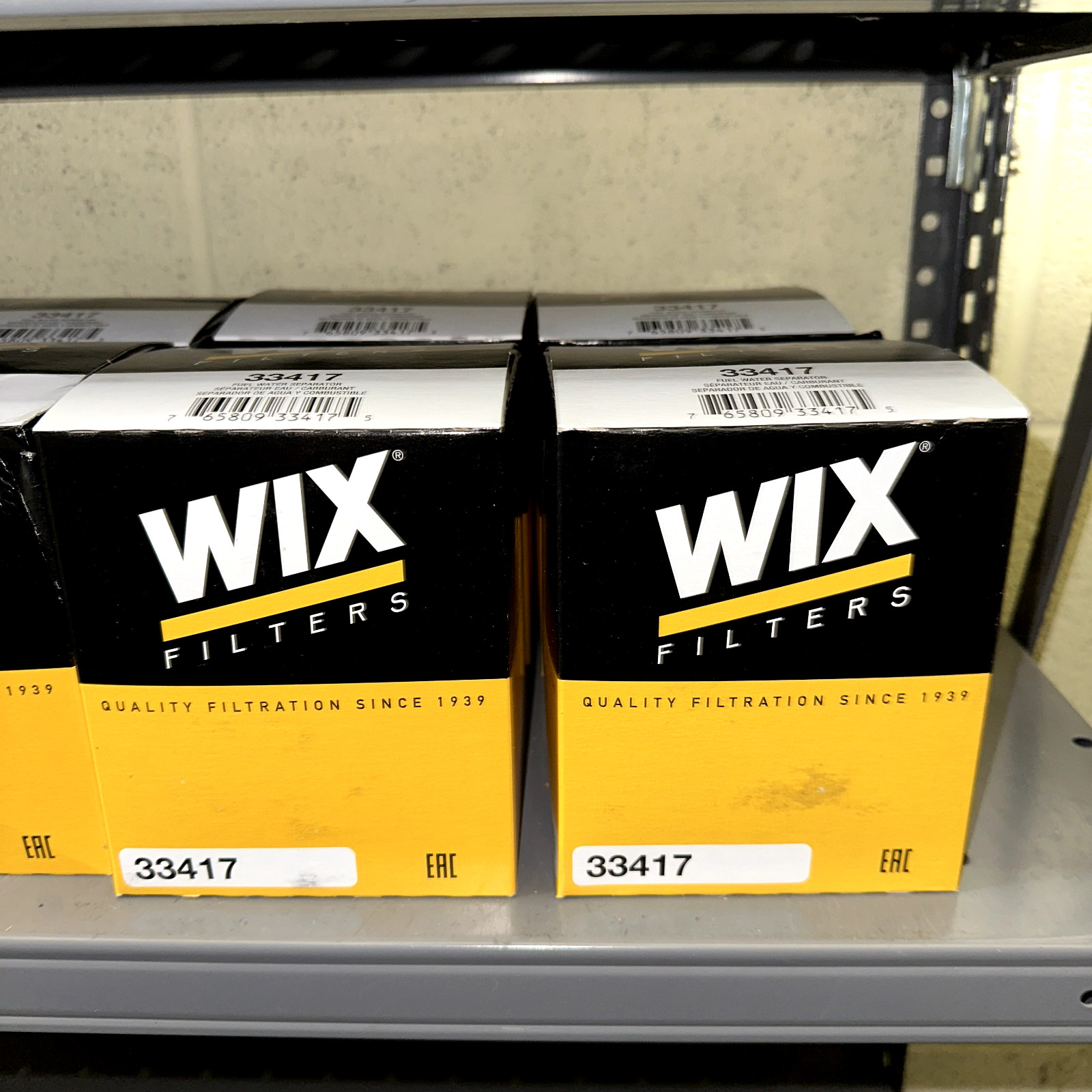 WIX 33417 - Fuel filter cross reference