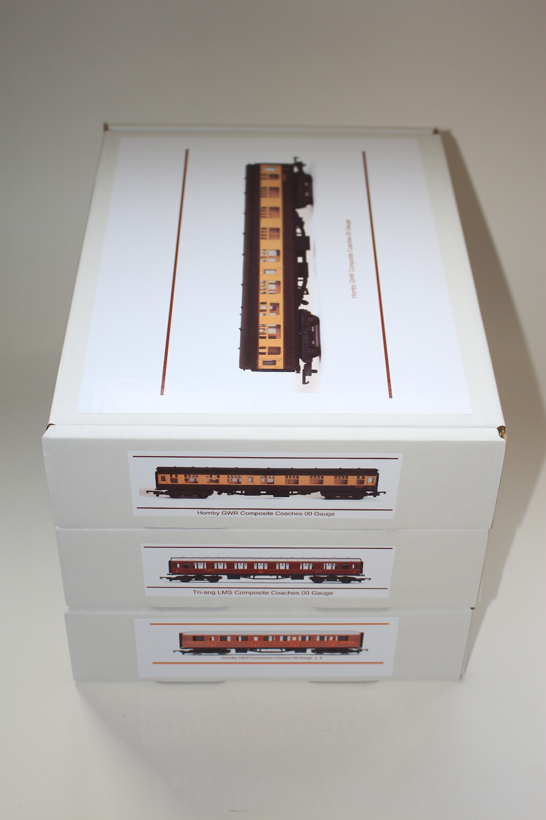 HORNBY 'OO' GAUGE 4 X FIRST GREAT WESTERN MK3 COACHES ACID FREE STORAGE ...