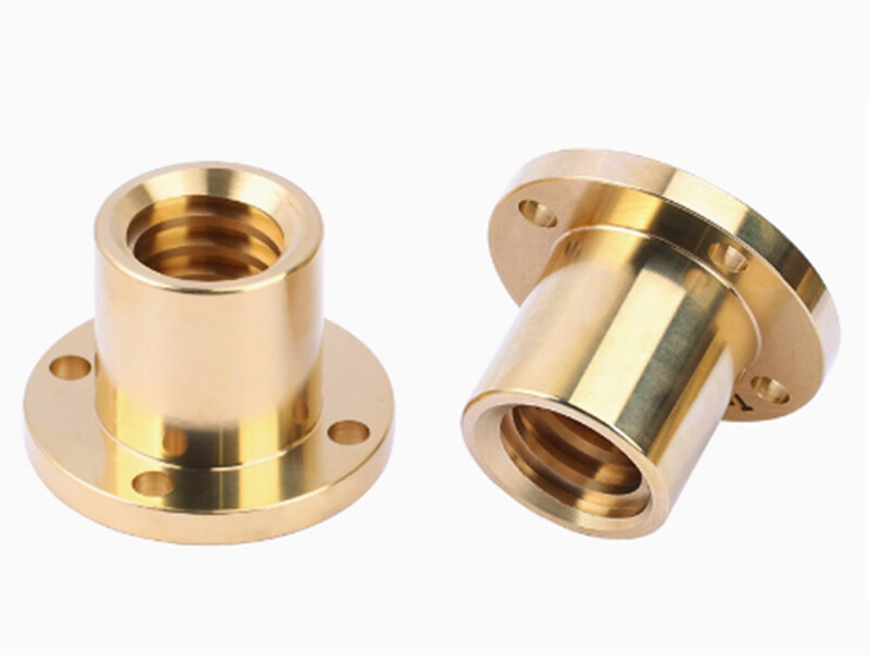 T8 T10 T12 T14 - T40 Round Flange Trapezoidal Right-Hand Threaded Nut ...