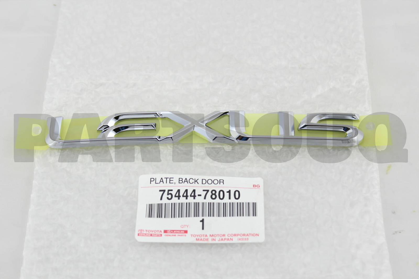 7544478010 Genuine Toyota PLATE, BACK DOOR NAME 75444-78010 | eBay