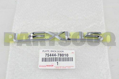 7544478010 Genuine Toyota PLATE, BACK DOOR NAME 75444-78010 | eBay