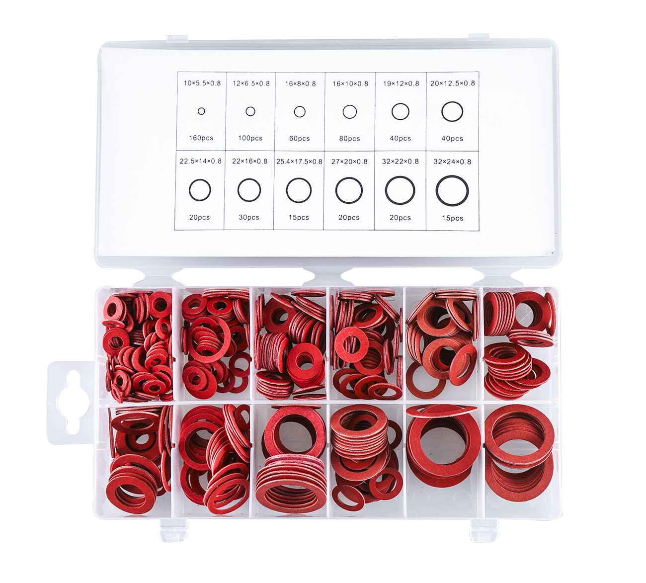 600pcs For Fibre Washers Sealing Rings Gaskets Assortment For ...