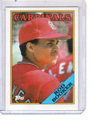 1988 Topps - #483 Rod Booker St. Louis Cardinals rookie baseball card ...