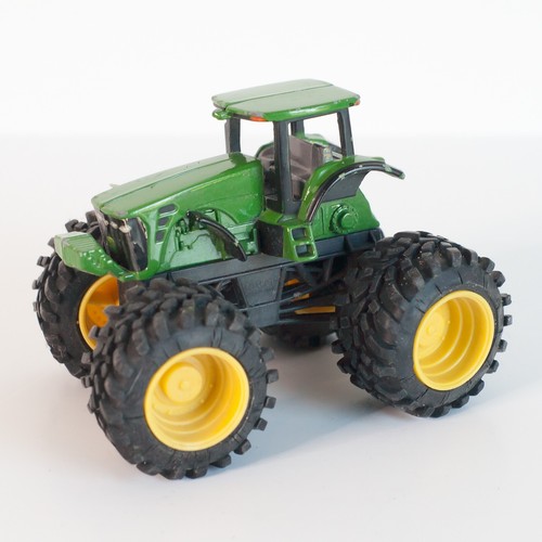 John Deere Ertl Monster Treads Big Wheels 5" Tractor with Cab Die-Cast ...
