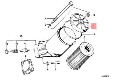 Genuine BMW E30 E32 E34 E36 E46 E85 E86 Z3 Oil Filter Cover OEM ...